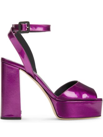 Giuseppe Zanotti sandales New Betty 120 mm à plateforme - Violet