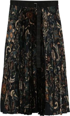 sacai Femme, Jupes, Bleu, Taille: 38 FR Midi Skirts