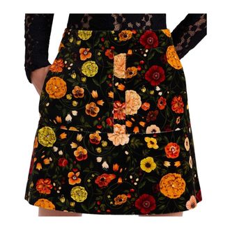 La DoubleJ Retro Patch Pocket A-Linien Minirock - - Skirts - Damen - Mehrfarbig - M