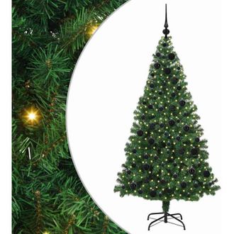 vidaXL K&uuml;nstlicher Weihnachtsbaum mit 300 LEDs mit St&auml;nder Gr&uuml;n 180 cm vidaXL
