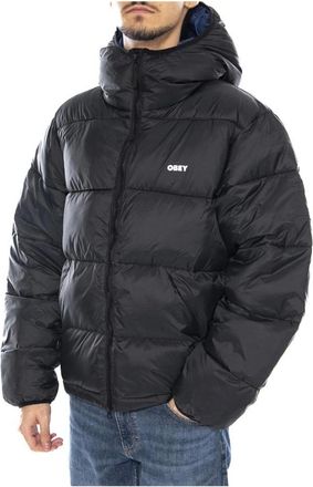 Obey Homme, Vestes, Noir, Taille: L Doudoune