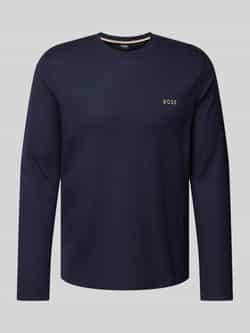 HUGO BOSS Longsleeve mit Label-Stitching