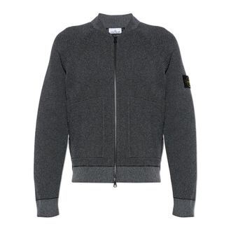 Stone Island Homme, Pulls, Gris, Taille: L Cardigan avec poches