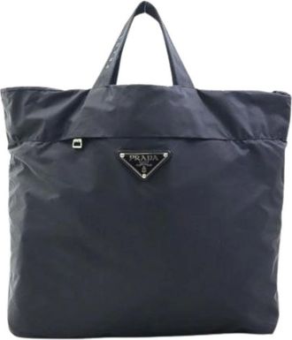 Prada unisex, Pre-owned, Noir, Taille: ONE Size Sac cabas en nylon Pre-owned