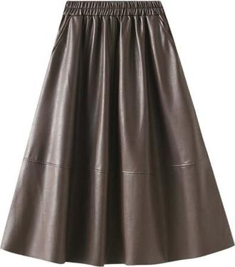 Generic Jupe Patineuse Femme Jupe Taille Portefeuille Kaki Métallisée Zebre Dye Sauge Intégrée Viscose Longueur Annee Originale Solde Pastel Plissees Bronze C