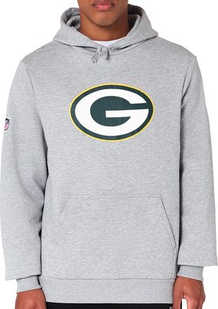 New Era Green Bay Packers NFL Team Logo Hoody Grau Kapuzenpullover - XXL