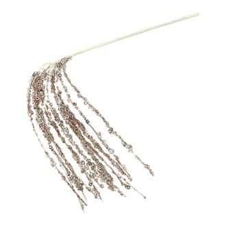 Generic Tannenzweige mit Glitzer - dekorative Stiele, 61 cm gro&szlig;e k&uuml;nstliche Zweige f&uuml;r kleine Vasen, Partydekoration, glitzernde Ornamente f&uuml;r Weihnachtskr&auml;n