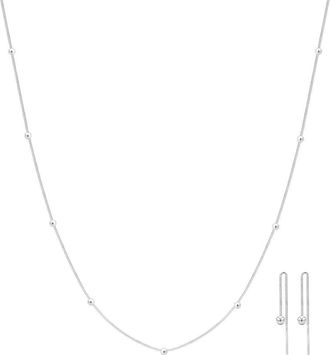 Elli Schmuckset Damen Geo Kugel Minimal Basic in 925 Sterling Silber