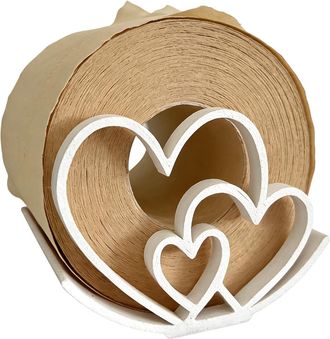 Generico K&uuml;chenrollenhalter, herzf&ouml;rmiger Organizer, Papierrollenhalter f&uuml;r Arbeitsplatte, f&uuml;r Zuhause, Landhaus, Bad, Bar, oder Schrank