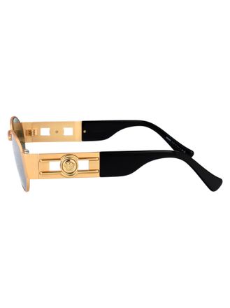 Versace 0VE2264 Gold Steel Oval Sunglasses - Gold