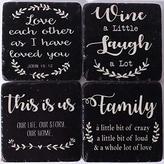 La Finesse Lafinesse Steinuntersetzer f&uuml;r hei&szlig; oder kalt - em7111, Steingut