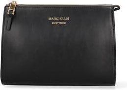 Marc Ellis Marc Ellis New York Clutches pour femme Textile Polyurethane 23 x 16,5 x 6,5 cm, Noir et or., Taille unique