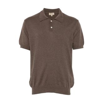 Woolrich Gestricktes Poloshirt - - Tops - Herren - Braun - M