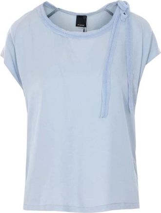 Pinko Pinko, Femme, Tops, Bleu, Taille: 34 FR Blusa smanicata