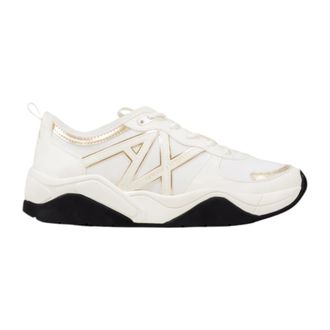 A|X Armani Exchange Femme, Chaussures, Blanc, Taille: 40 EU Baskets Femme en Microsuède Collection Printemps/Été