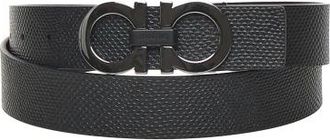 Ferragamo Homme, Accessoires, Noir, Taille: 105 CM Gancini Belt