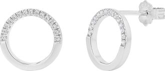 Tom Tailor Tom Tailor Ohrstecker f&uuml;r Damen, Sterling Silber 925, mit Zirkonia, 12 mm, silber, Geschenkidee, Ohrschmuck, Damenschmuck, 2100559