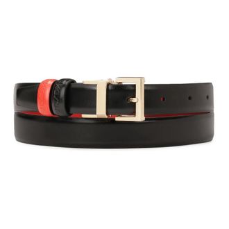 Kazar Schwarzer und roter doppelseitiger Kleiderg&uuml;rtel - - Accessories - Damen - Schwarzk - 80 CM