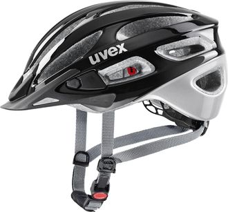 Uvex True - Leichter Allround-Helm für Damen - individuelle Größenanpassung - Black-Silver - 55-58 cm