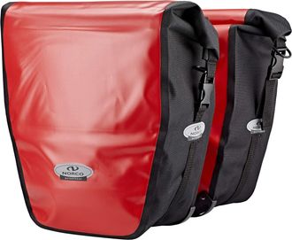 Norco Arkansas Hinterradtasche, Rot, 34 x 36 x 17 cm, 20 Liter, 0281RS