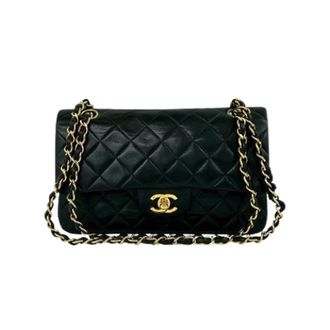 Chanel Pre-owned Matelasse Lammleder Double Flap Umh&auml;ngetasche - - Pre-owned - Damen - Schwarzk - ONE SIZE