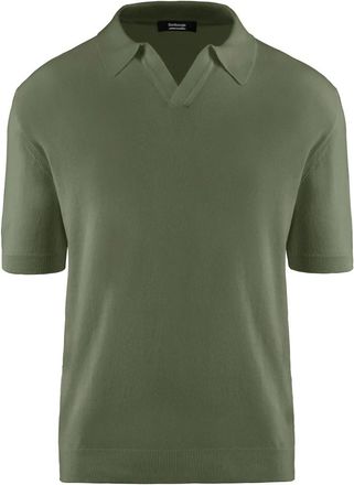 Bomboogie Homme, Pulls, Vert, Taille: M Pull en coton &agrave; col ch&acirc;le