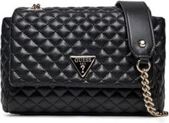 Guess Eco Rianee Convertible Xbody Flap Bag Black