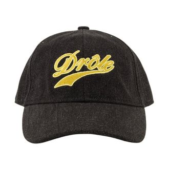 Dr&ocirc;le de Monsieur Casquette en jean brod&eacute;e Drole - Homme - Accessoires - Noir - Taille: ONE Size