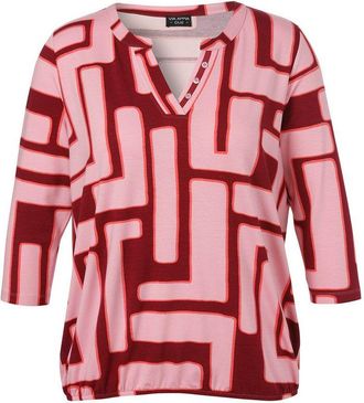 Via Appia T-Shirt T-Shirt V-Ausschnitt 3/4 Arm Druck