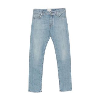 Jacob Cohen Cara Straight 5 Pocket Jeans - Homme - Jeans - Bleu - Taille: W34