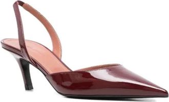 Amina Muaddi Femme, Chaussures, Rouge, Taille: 38 EU Sofia Sling 60