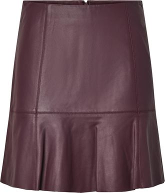 Vero Moda Yascolly Mw Naplon Leather Skirt Noos