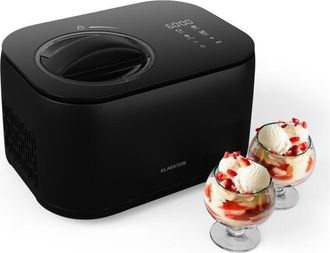 Klarstein Sorbeti&egrave;re Klarstein FrostFusion : 1L Sorbeti&egrave;re & Yaourti&egrave;re, Compresseur Int&eacute;gr&eacute;, &Eacute;cran LED Tactile, Fonction Keep-Cool, Bol Inox Amovible, Facile