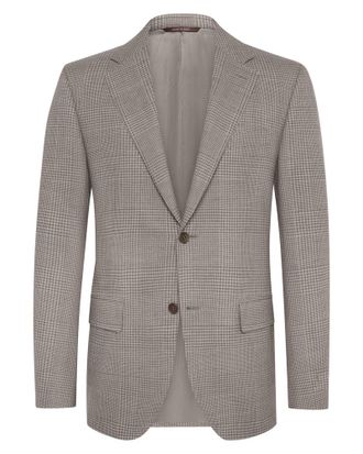 Canali Einreihiges Sakko aus einem strukturiertem Woll-Mix in