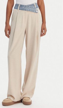 Desigual Stoffhose 26SWPW28 Beige Regular Fit