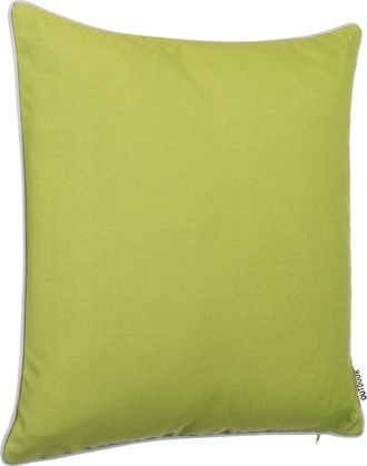 Brandsseller Outdoor Kissen Garngefärbt 45x45 cm - Wetterfeste Dekokissen mit Paspel - Wasserabweisende Zierkissen für Garten, Balkon & Terrasse - Robuste Sofakiss