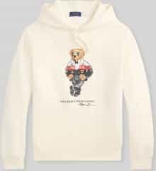 Polo Ralph Lauren Regular Fit Hoodie mit ikonischem B&auml;renmotiv aus reiner Baumwolle