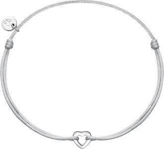 Glanzst&uuml;cke M&uuml;nchen Armband - Sterling Silber Armband Herz - Gr. ONESIZE - in Silber - f&uuml;r Damen