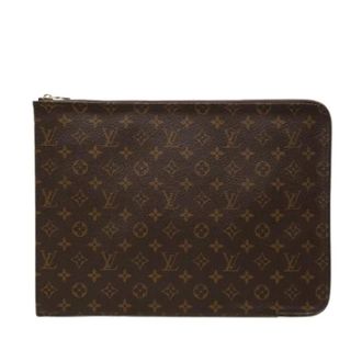 Louis Vuitton Pre-owned Sacoche en toile Monogram - Femme - Pre-owned - Brun - Taille: ONE Size