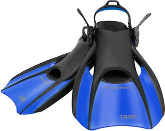 U.S. Divers US Divers Trek Travel Fin, Elect. Blue