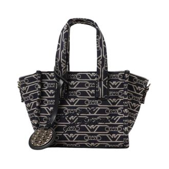 Emporio Armani Gemusterte Canvas Shopper Tasche - - Bags - Damen - Mehrfarbig - ONE SIZE