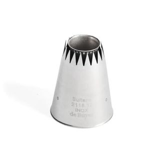 De Buyer De Buyer - Douille sultane &agrave; c&ocirc;ne rasant - Diam&egrave;tre 2 cm - En Inox, Id&eacute;ale pour D&eacute;corer, Garnir et Remplir, Sans Soudure pour Hygi&egrave;ne Parfaite, SAdapt