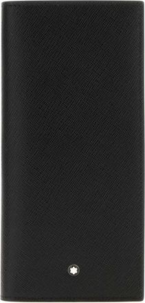 Montblanc porte-cartes en cuir - Noir