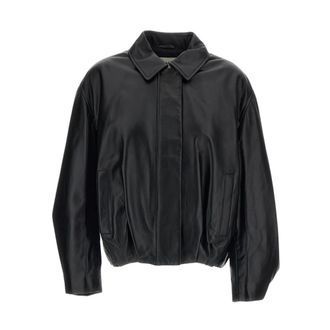 Arma Femme, Vestes, Noir, Taille: 38 FR Veste courte carr&eacute;e en cuir