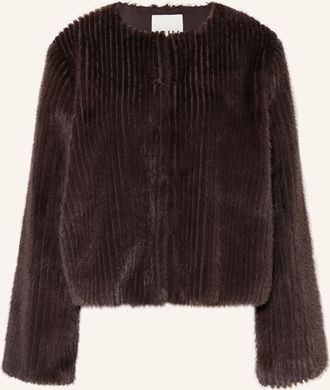 Ichi Kunstpelz-Jacke Ihcikora braun