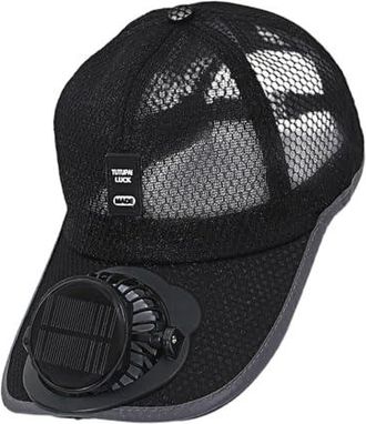 Generic Chapeaux de baseball avec éventails | Chapeau de soleil - Chapeau de plage respirant avec ventilateur de refroidissement, protection UV, chapeau à éne