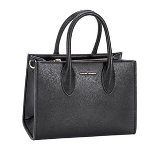 David Jones Paris - Sac &agrave; main Femme Ville - Sac port&eacute; main Similicuir PU - Taille Moyenne - Style Classique Chic El&eacute;gant Soir&eacute;e Ev&egrave;nements Sorties Weekends (Blac