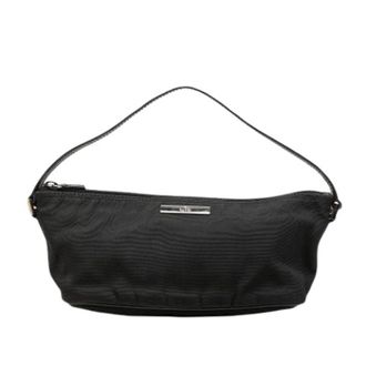 Gucci Sac bandouli&egrave;re mini Pre-owned en nylon - Femme - Pre-owned - Noir - Taille: ONE Size