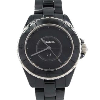 Chanel Montre J12 Phantom C&eacute;ramique Quartz Pr&eacute;-poss&eacute;d&eacute;e - Femme - Pre-owned - Noir - Taille: ONE Size