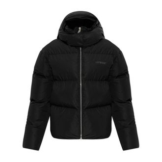 Off-white Tech Taffeta Daunen Kurzjacke - - Jackets - Damen - Schwarzk - S